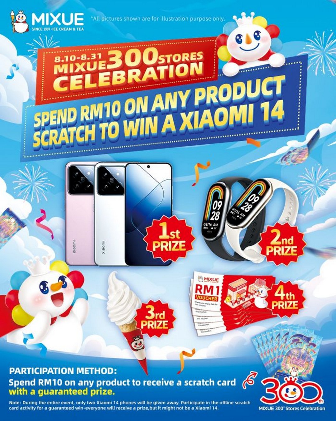 14-31 August 2024: MIXUE Malaysia – Exciting Promotion to Celebrate 300 ...