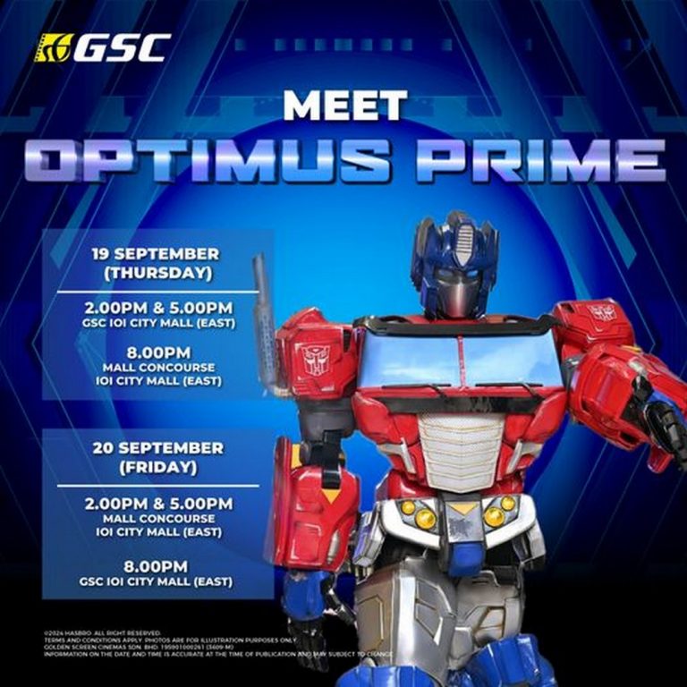 19-20 September 2024: GSC Malaysia - Meet Optimus Prime Event ...