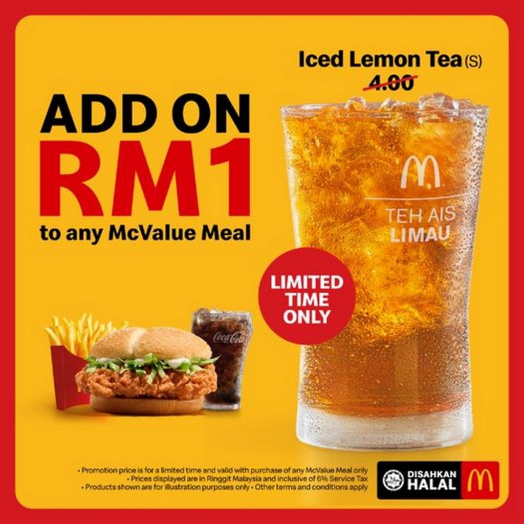 23 September 2024 Onward: McDonald's Malaysia, Limited-Time Iced Lemon ...
