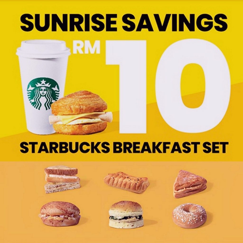 RM10 Starbucks Breakfast Set for Maybank Cardholders in Malaysia