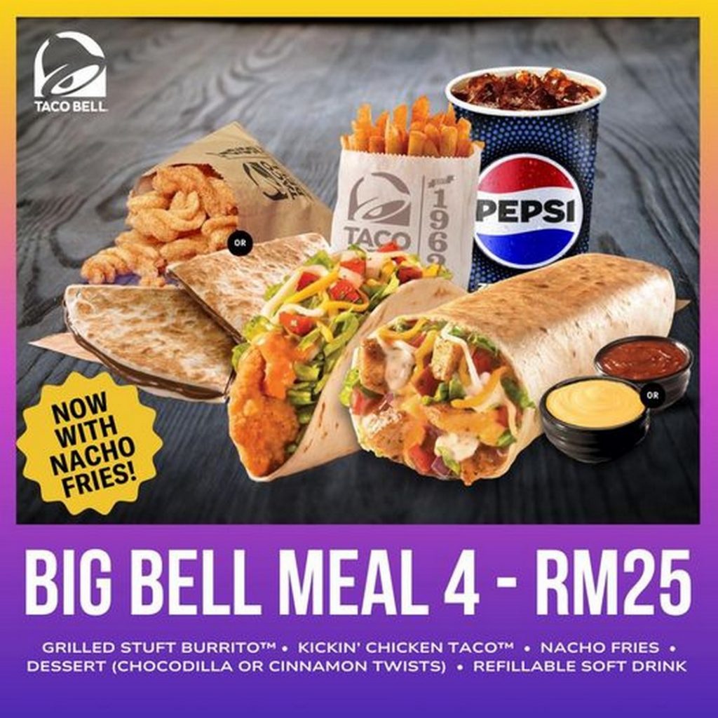 17 September 2024 onwards: Taco Bell Malaysia: Enjoy The Big Bell Meal ...
