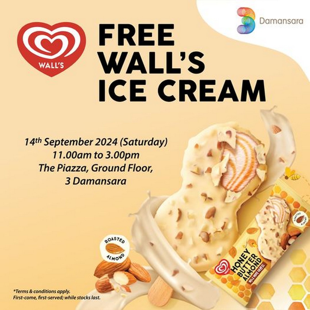 14 September 2024: WALL'S Ice Cream Giveaway at 3 Damansara – Free Ice ...