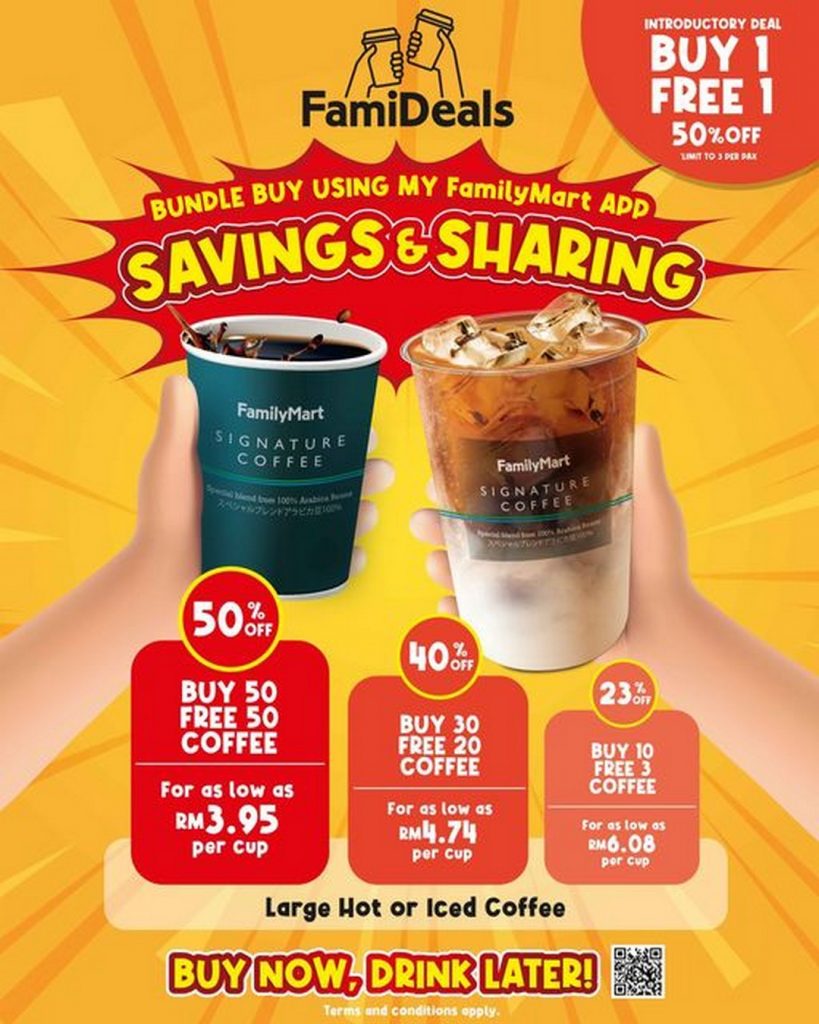 10 October 2024 onwards: FamilyMart Malaysia – Buy 1 Free 1 Coffee Promotion - EverydayOnSales.com