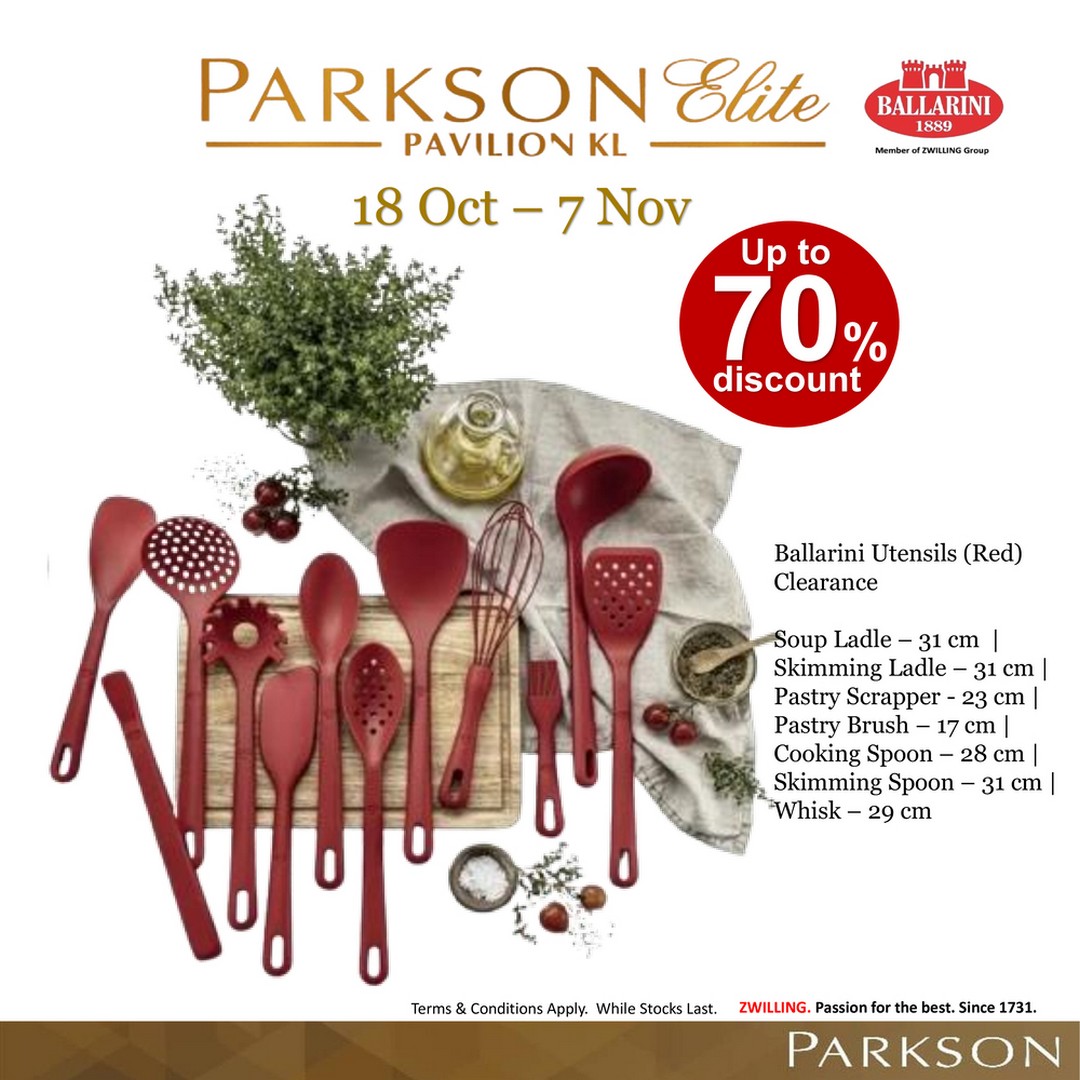 18 October-7 November 2024: Parkson Malaysia – Exclusive Kitchenware ...