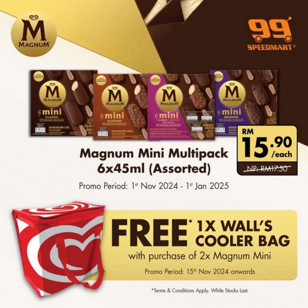1 November 2024–1 January 2025: 99 Speedmart: Wall's Magnum Mini ...