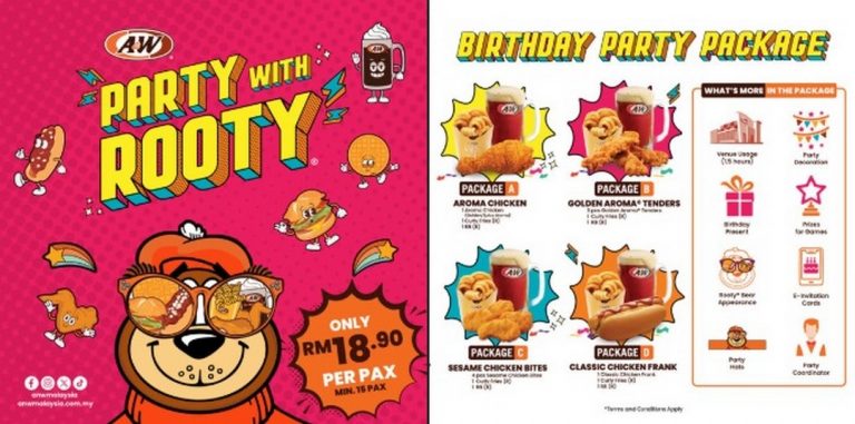 26 November 2024 onwards: A&W Malaysia, Birthday Party Package ...