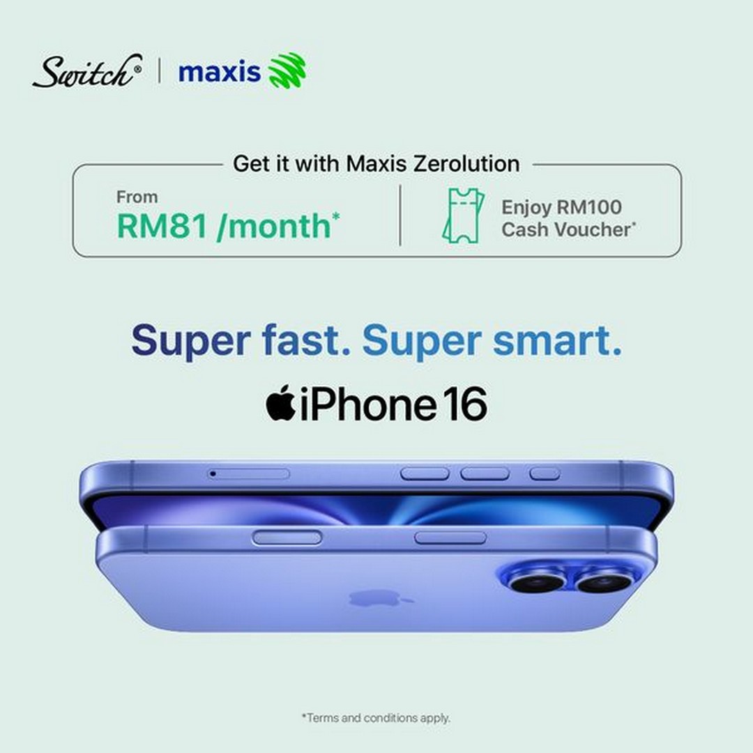 Now till 31 December 2024: Maxis – Promotion on iPhone 16 with ...