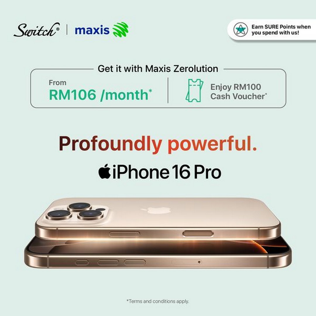 Now till 31 December 2024: Maxis – Promotion on iPhone 16 with ...