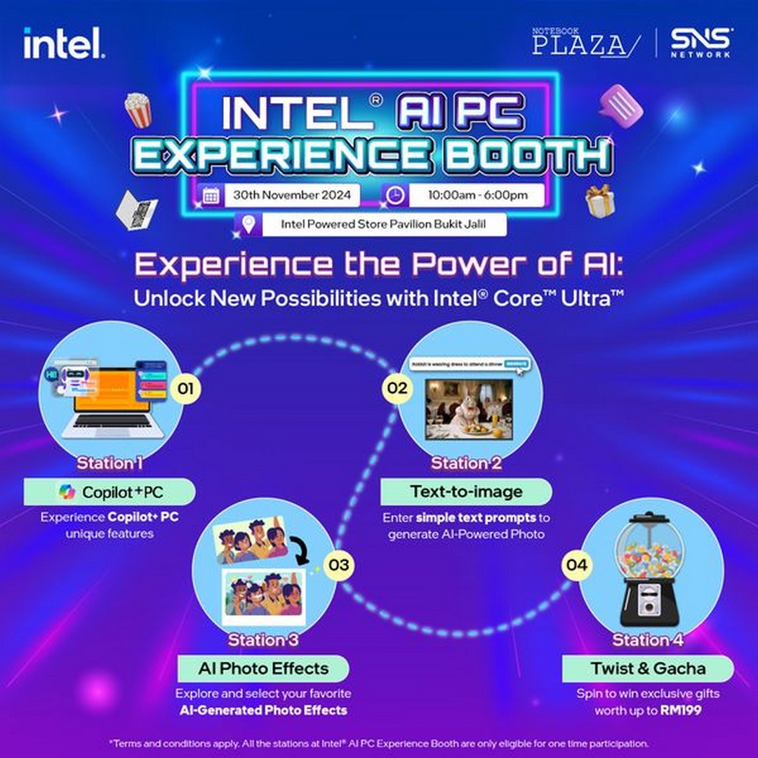 30 November 2024: SNS Network – Intel® AI PC Experience Day: Promotion ...