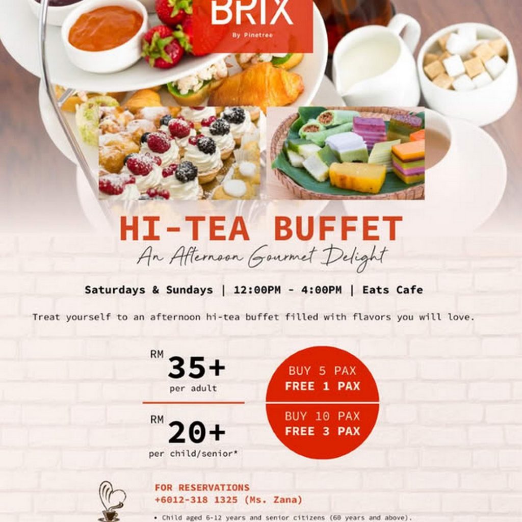 Now till 28 February 2025: BRIX KLIA: Weekend Hi-Tea Buffet Promotion - EverydayOnSales.com