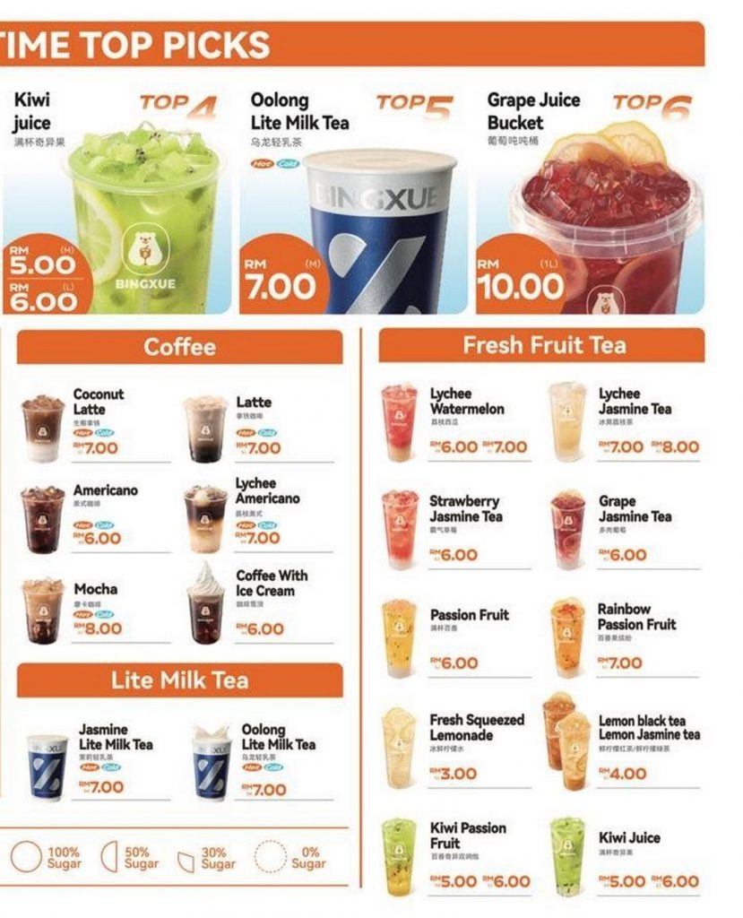 1 January 2025 onwards: Bingxue – New Menu Launch: Exciting Drinks and ...