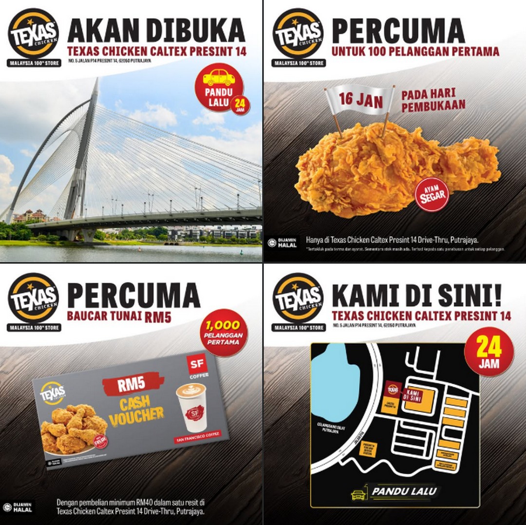 16-18 January 2025: Texas Chicken Malaysia – New Drive-Thru Opening ...