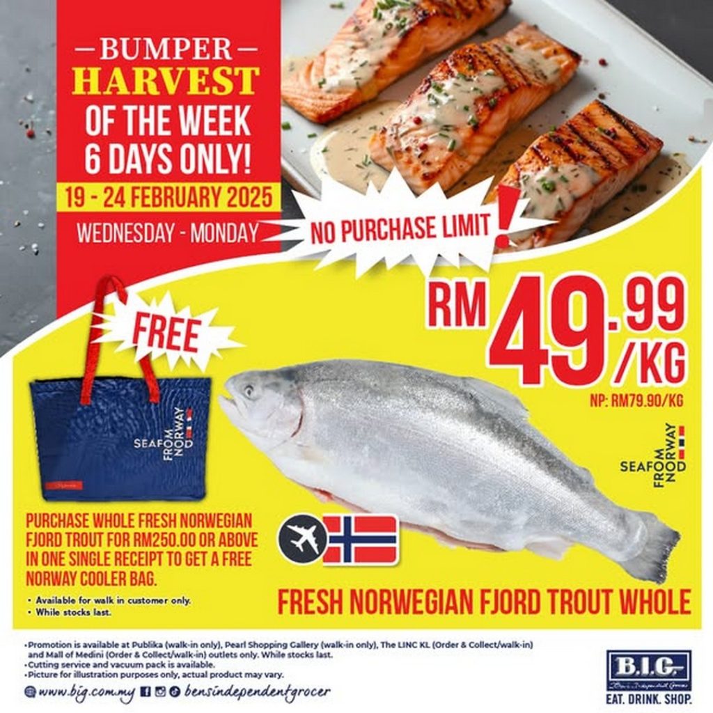 19-24 February 2025: Ben's Independent Grocer: Fresh Norwegian Fjord ...