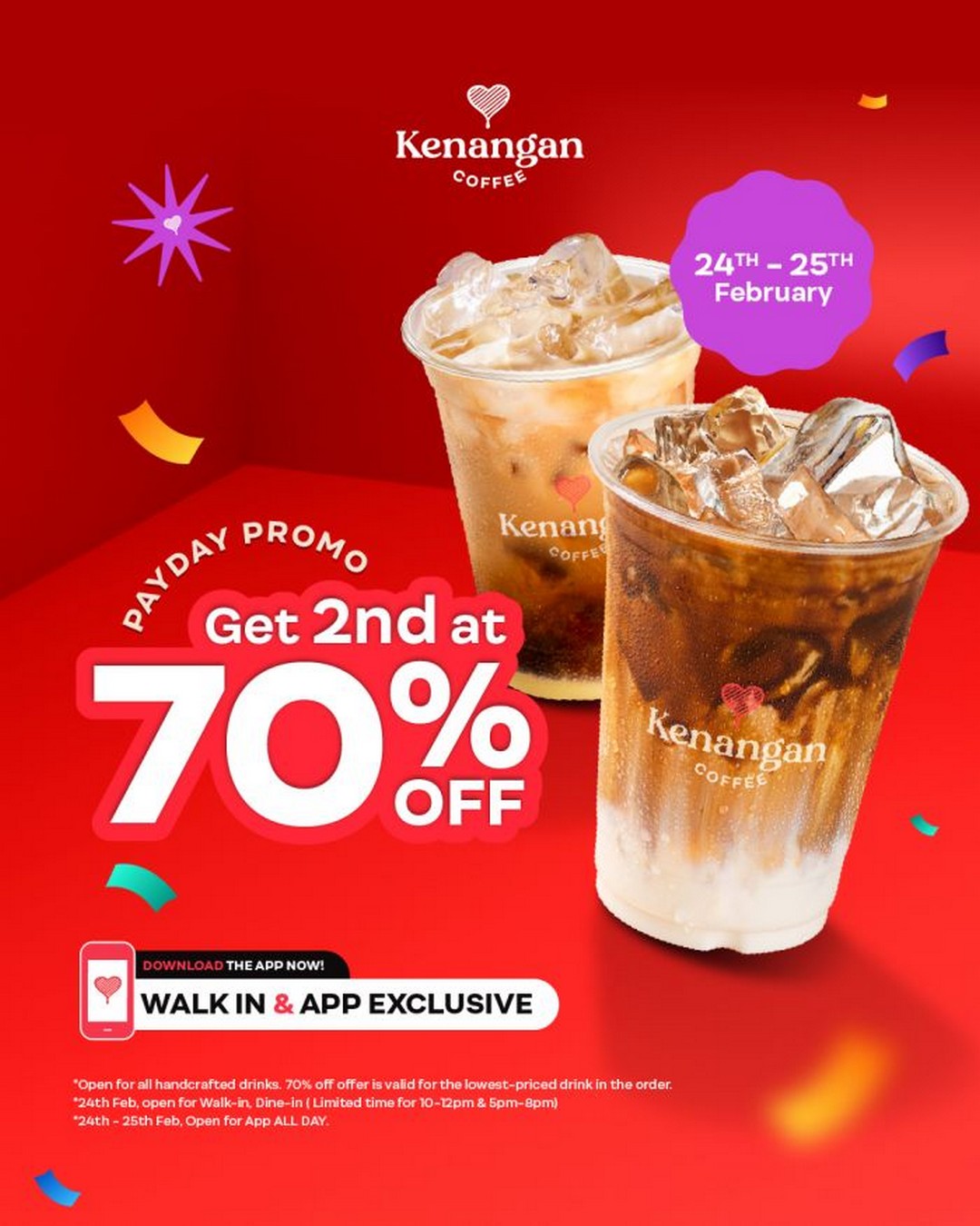 24-25 February 2025: Kenangan Coffee – Enjoy 70% Off Your 2nd Cup ...