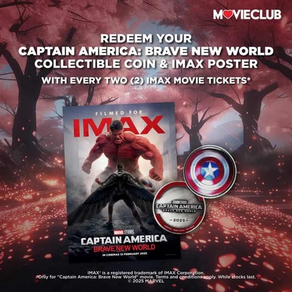 12 February 2025 onwards: TGV Cinemas - Captain America: Brave New ...