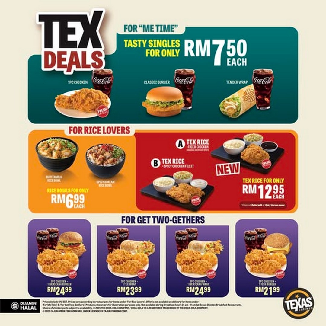 24 February 2025 onwards: Texas Chicken Malaysia – Tex Deals Promotion ...