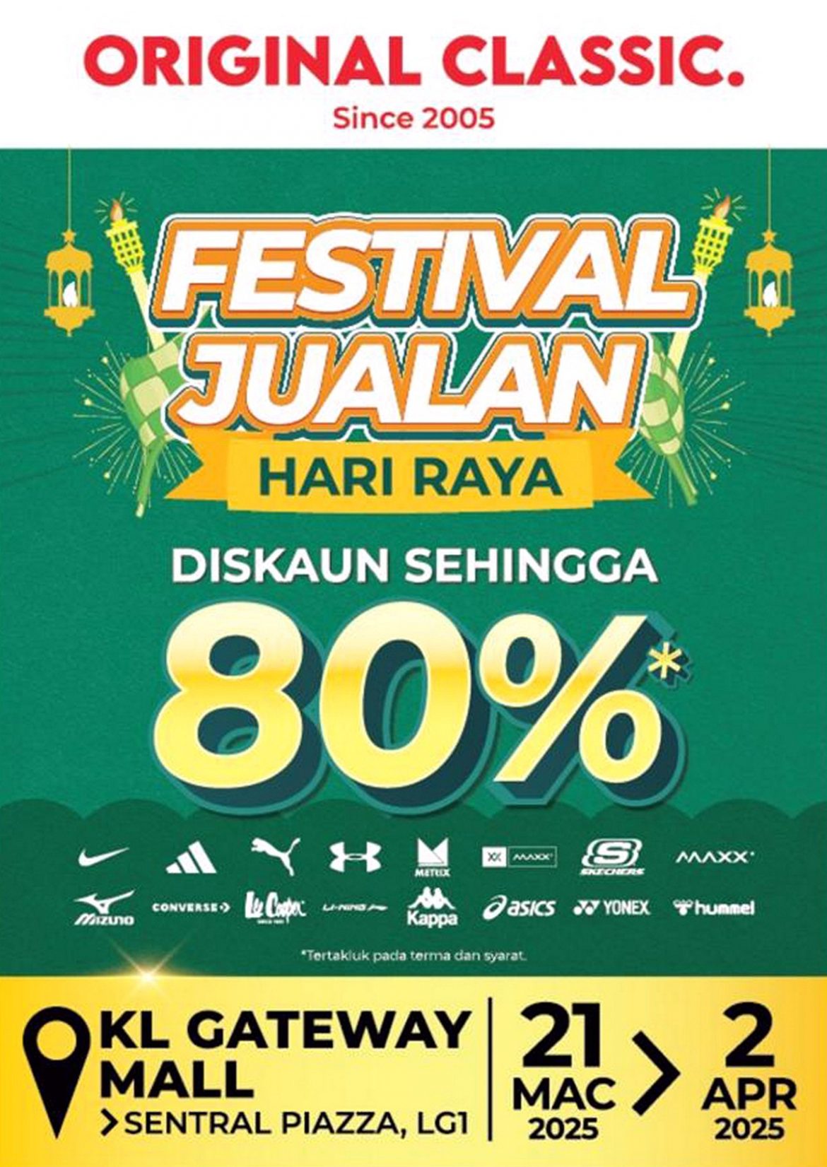Hari Raya Sale at KL Gateway Mall – Up to 80% OFF Puma, Converse, Under ...