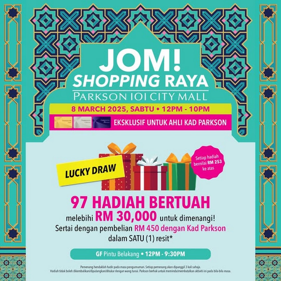8 March 2025: Parkson IOI City Mall – Exclusive Shopping Extravaganza ...