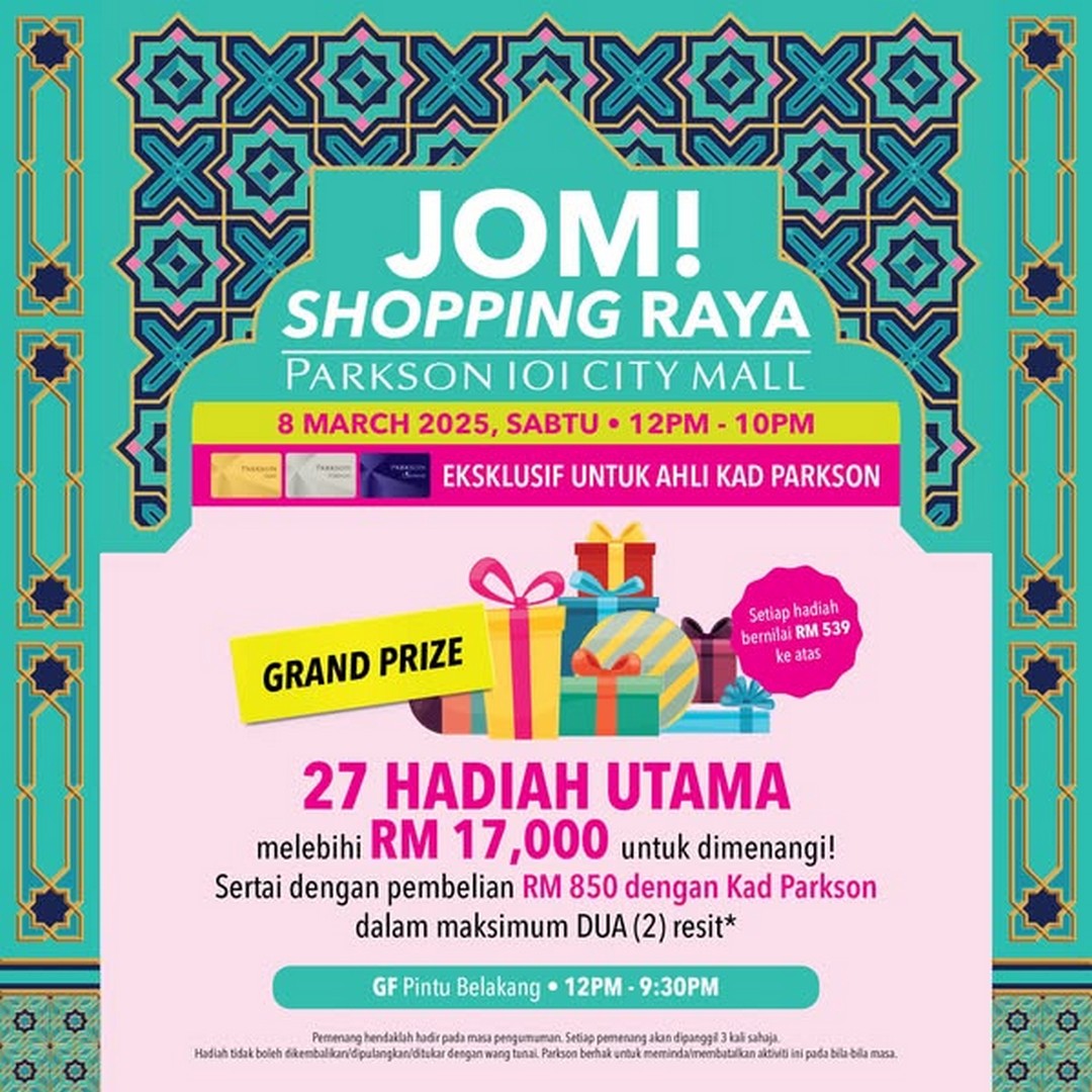 8 March 2025: Parkson IOI City Mall – Exclusive Shopping Extravaganza ...