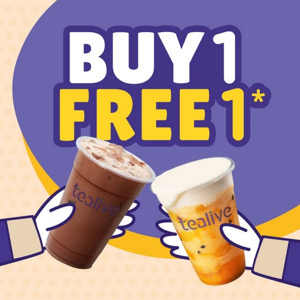 21-25 March 2025: Tealive ST Rosyam Jalan Kebun Klang: Buy 1 Get 1 Free ...