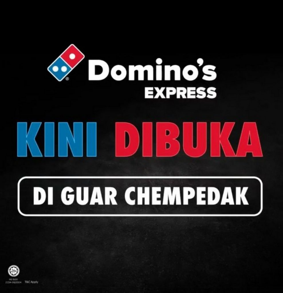 2 April 2025 Dominos Express Guar Chempedak Grand Opening Promo