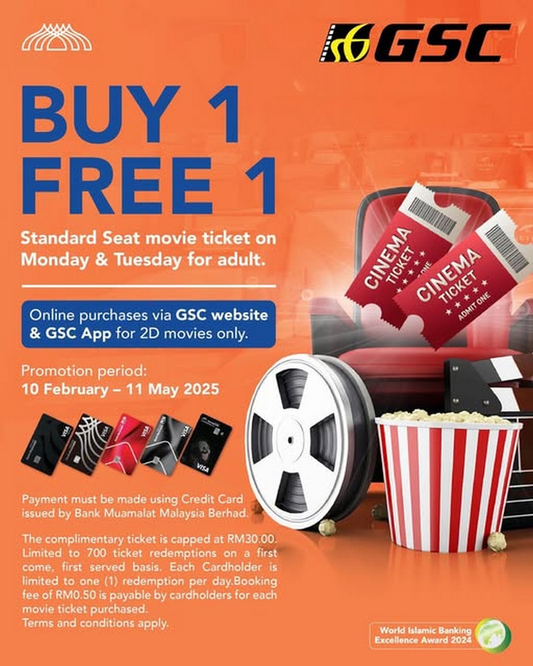 10 February–11 May 2025: GSC Malaysia – Buy 1 Free 1 Movie Ticket with ...