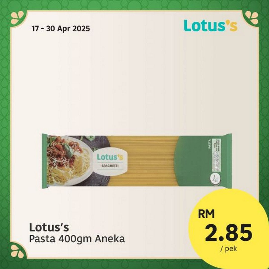 17-30 April 2025: Lotus’s Malaysia – Raya Open House Essentials Sale to ...