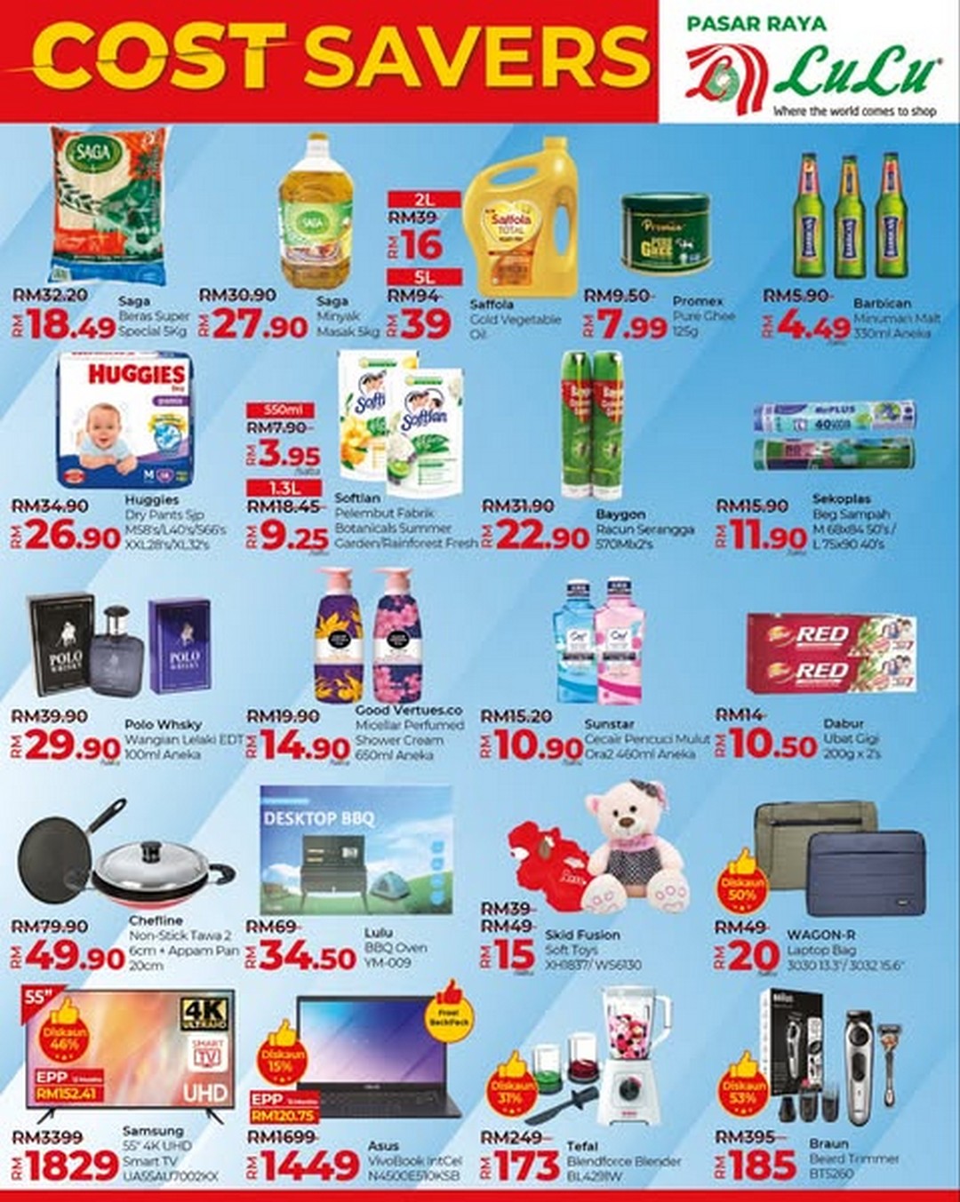 4-10 April 2025: LuLu Hypermarket, COST SAVER – DOUBLE SAVINGS! Amazing ...