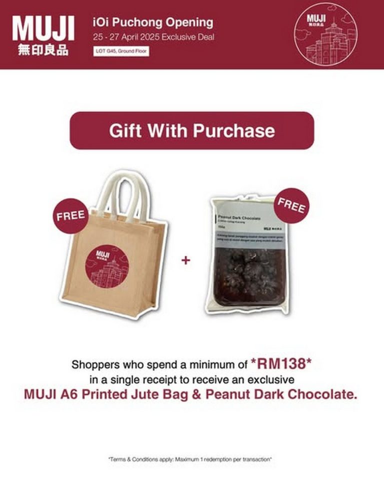 25 April 2025: MUJI Malaysia Opening Promotion at IOI Mall Puchong – Grand Opening Specials ...