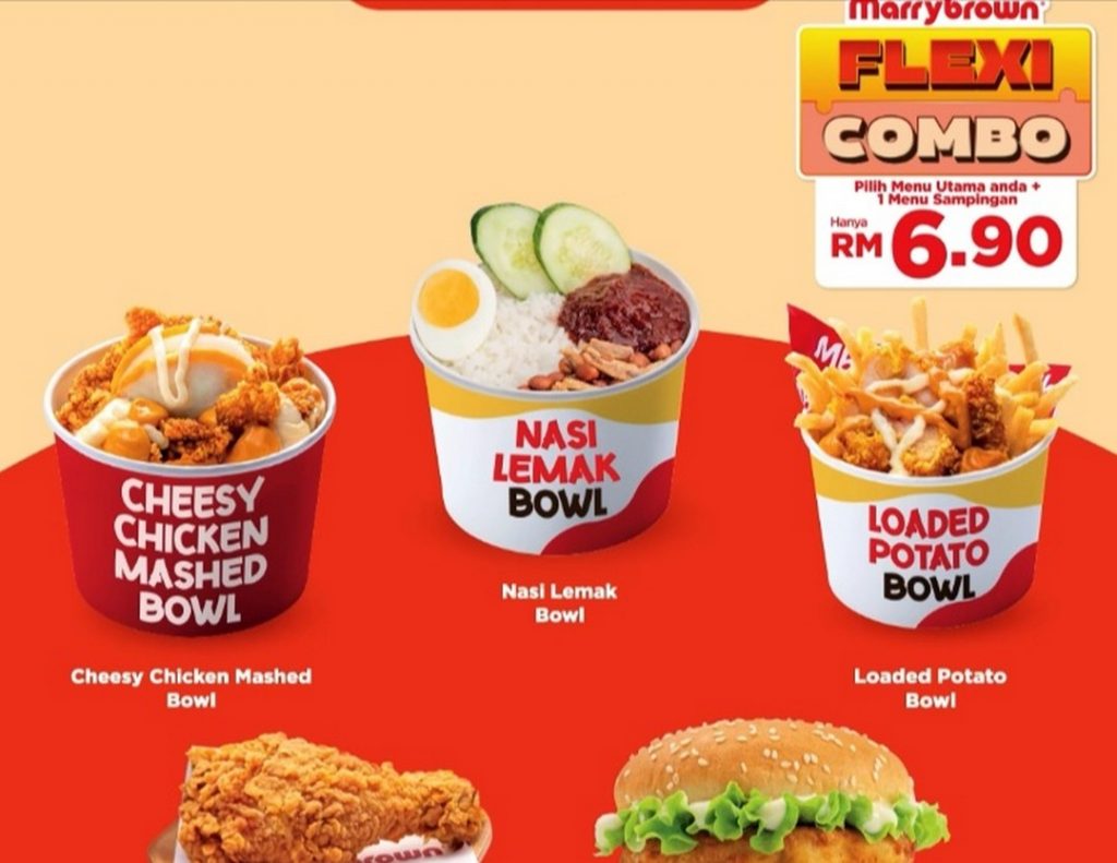 18 April 2025 onwards: Marrybrown Malaysia: RM6.90 MB Flexi Combo Custom Meal Deal ...