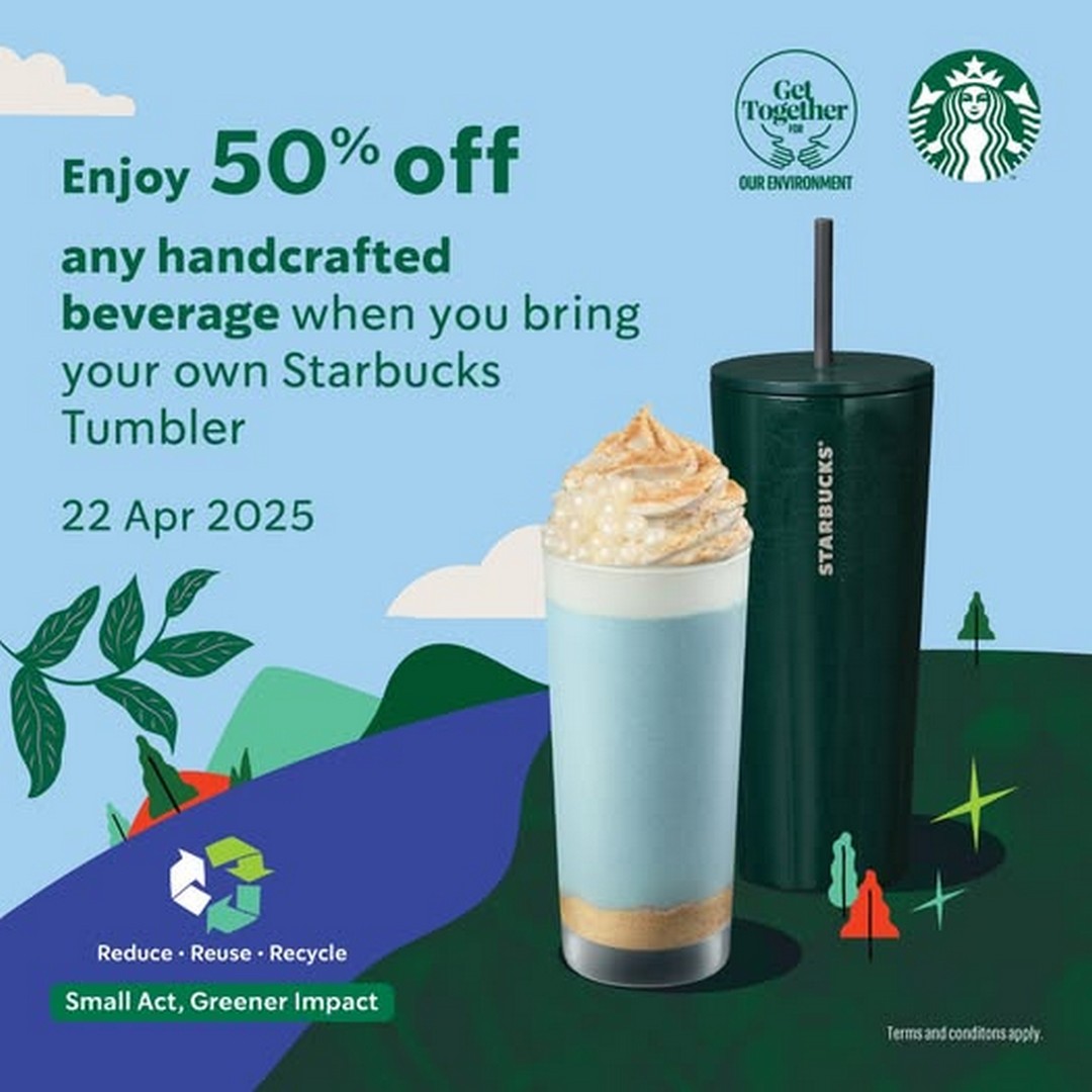 22 April 2025: Starbucks Malaysia – 50% Off Handcrafted Drinks When You ...
