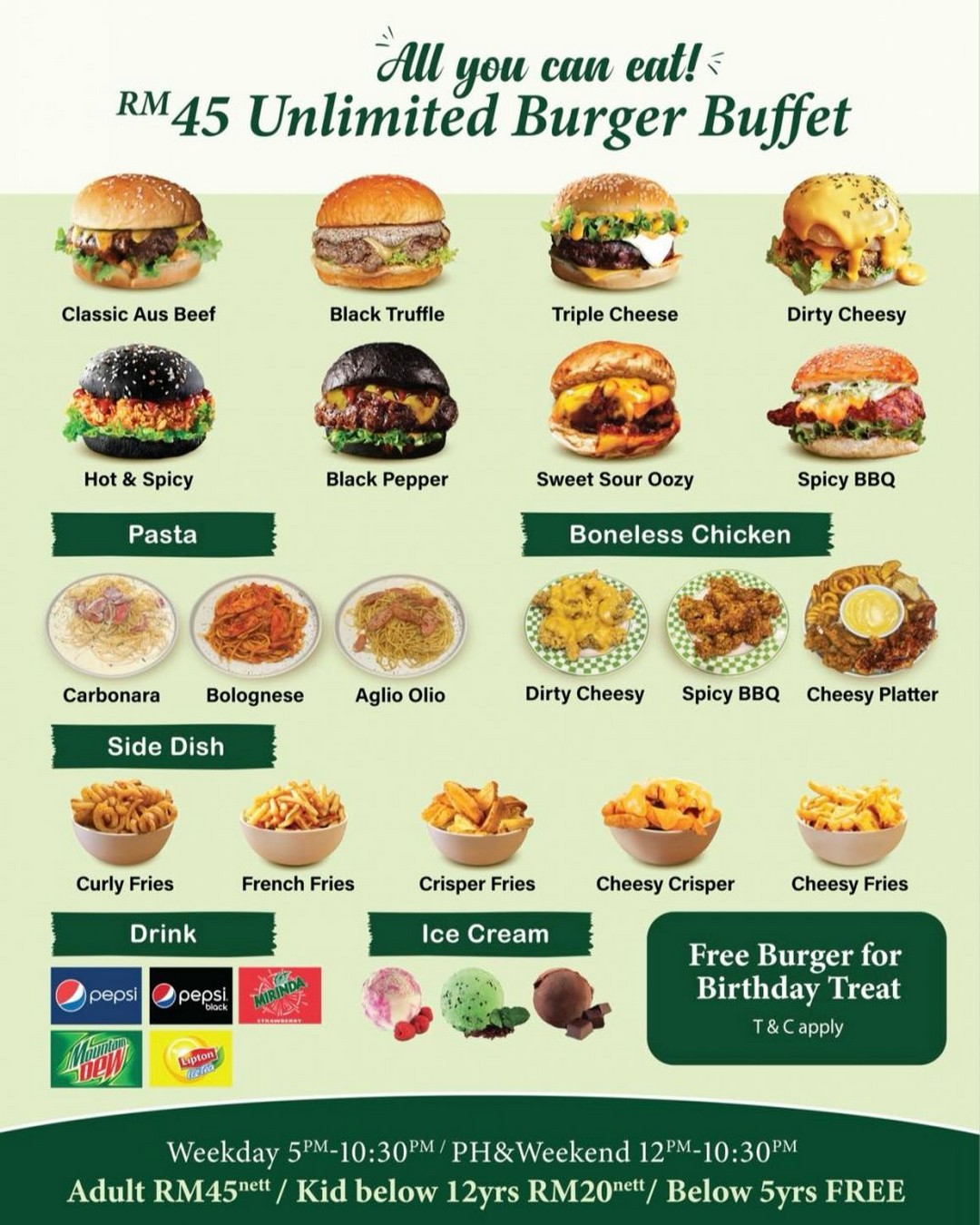 8 April 2025 onwards: The BRGR Malaysia – RM45 Unlimited Burger Buffet ...