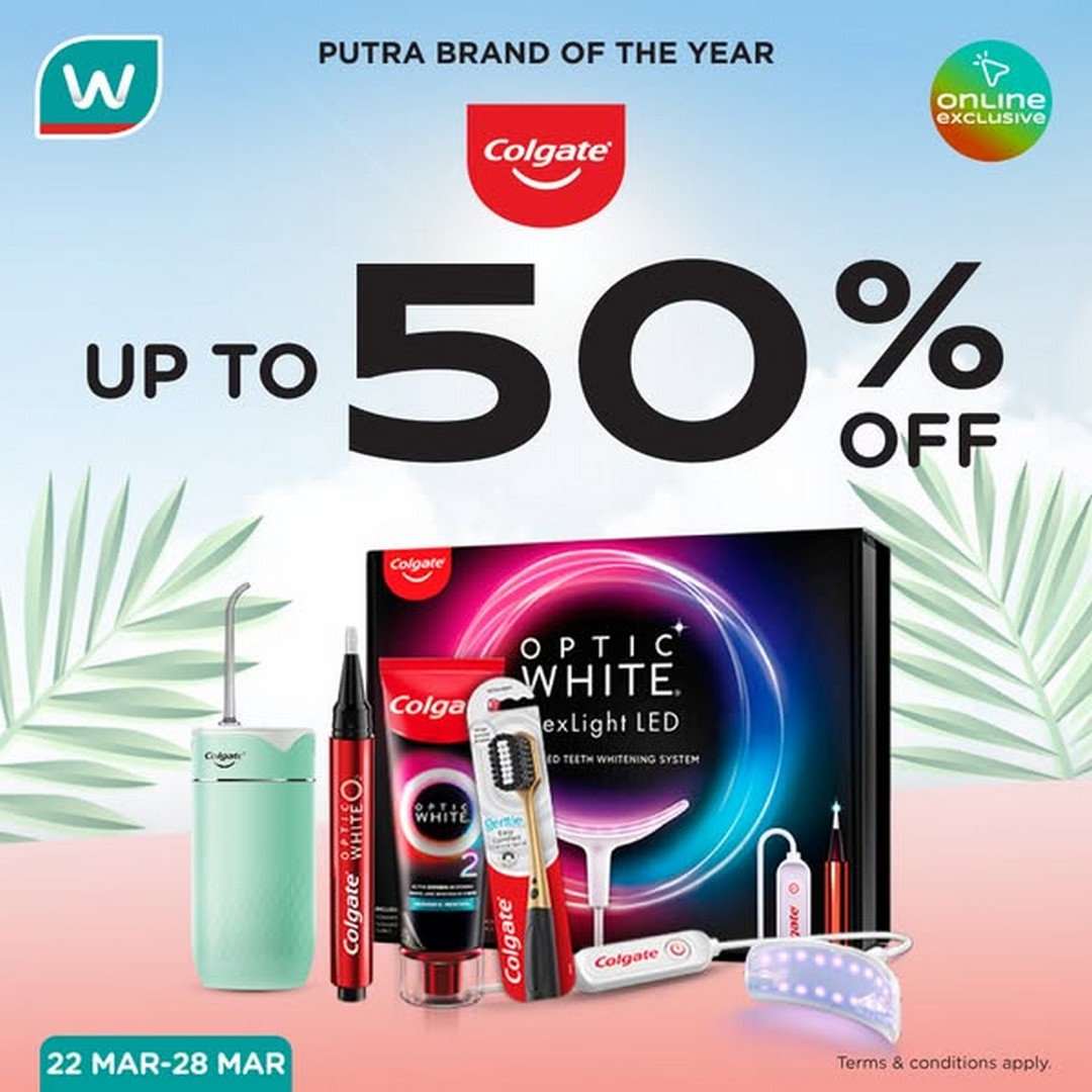 Now till 28 April 2025: Watsons Malaysia – Up to 50% Off Colgate Oral ...