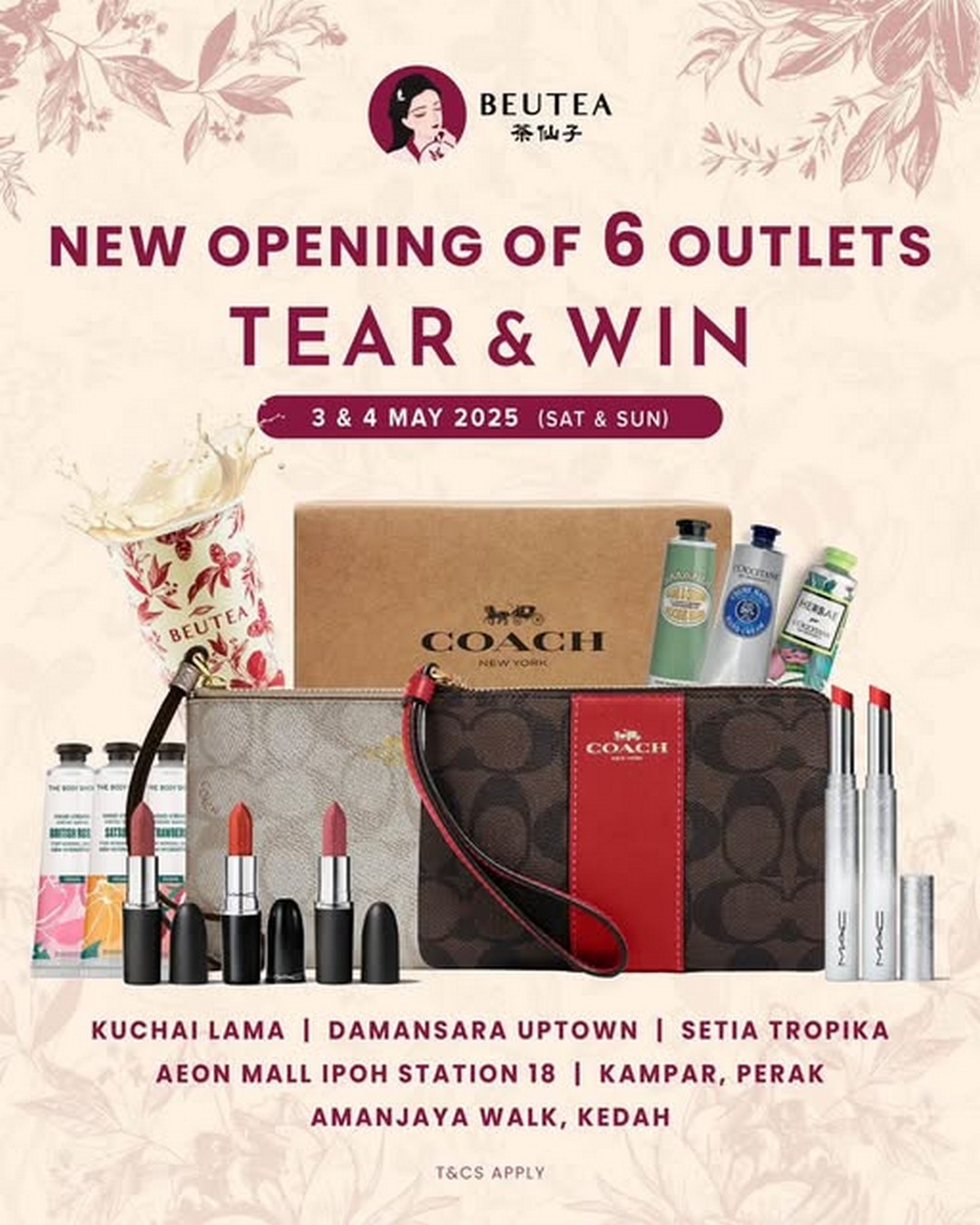 3-4 May 2025: BEUTEA Malaysia – Grand Opening ‘Tear & Win’ Lucky Draw ...