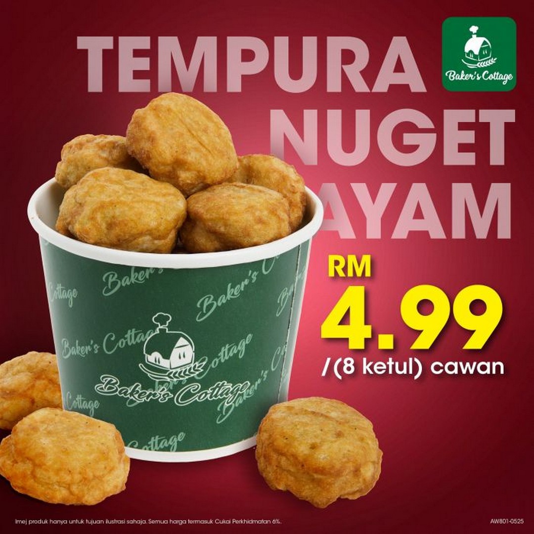 16 May 2025 onwards: Baker’s Cottage Malaysia – 8pcs Tempura Chicken ...