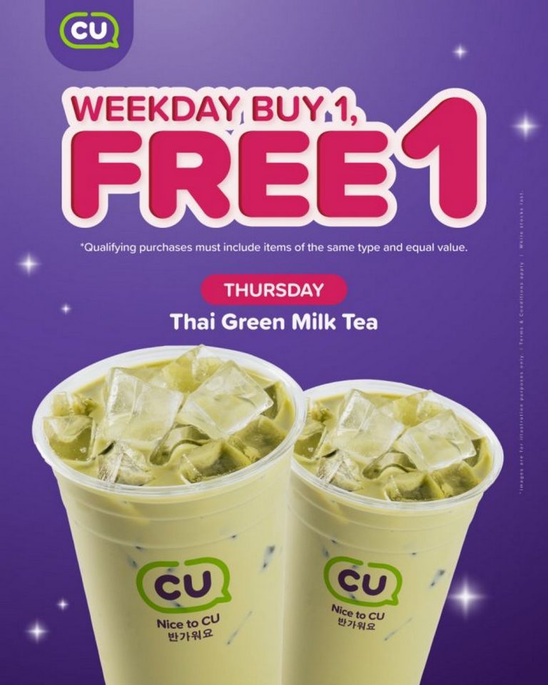 29 May 2025 Onward: CU Malaysia – Buy 1 Free 1 Thai Green Milk Tea ...