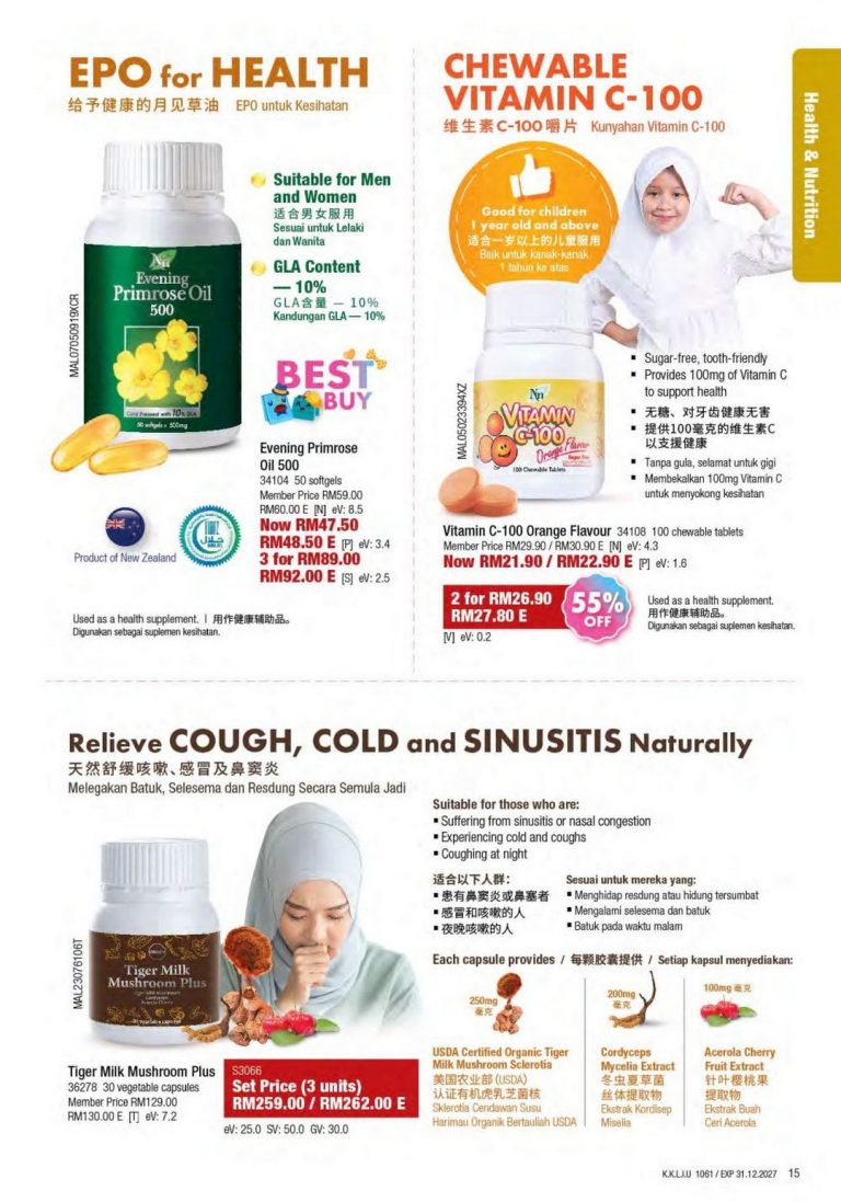 15 May–30 June 2025: Cosway Malaysia Special Catalogue Sale – Member ...