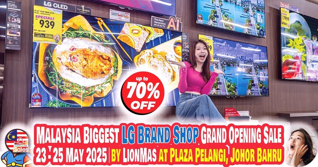 LG Sale by LionMas: Up to 70% OFF at Plaza Pelangi