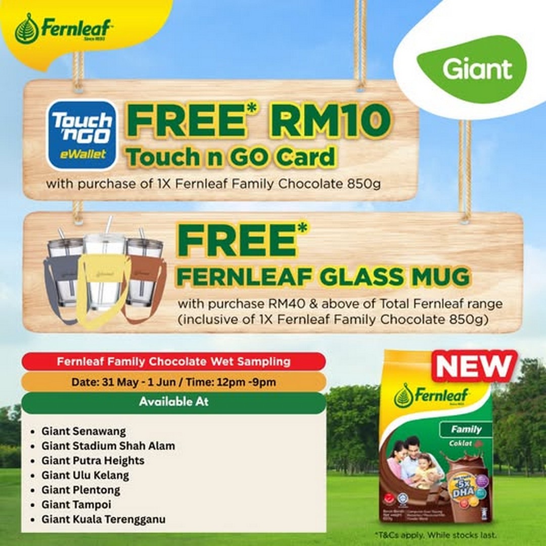 31 May–1 June 2025: Giant Malaysia – Free Fernleaf Chocolate Milk ...