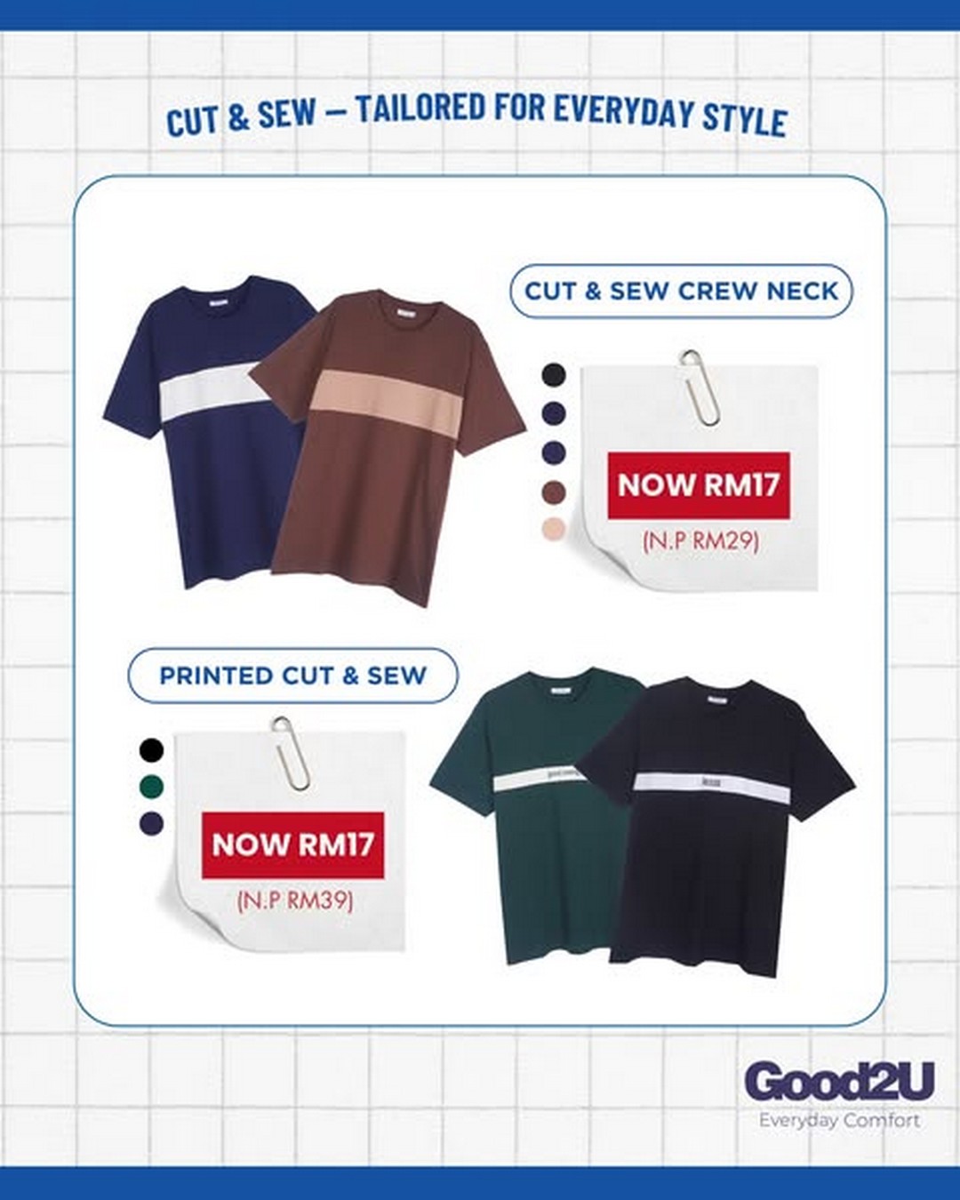16 May 2025 onwards: Good2U Malaysia – Men’s Tees at Just $5.00 ...