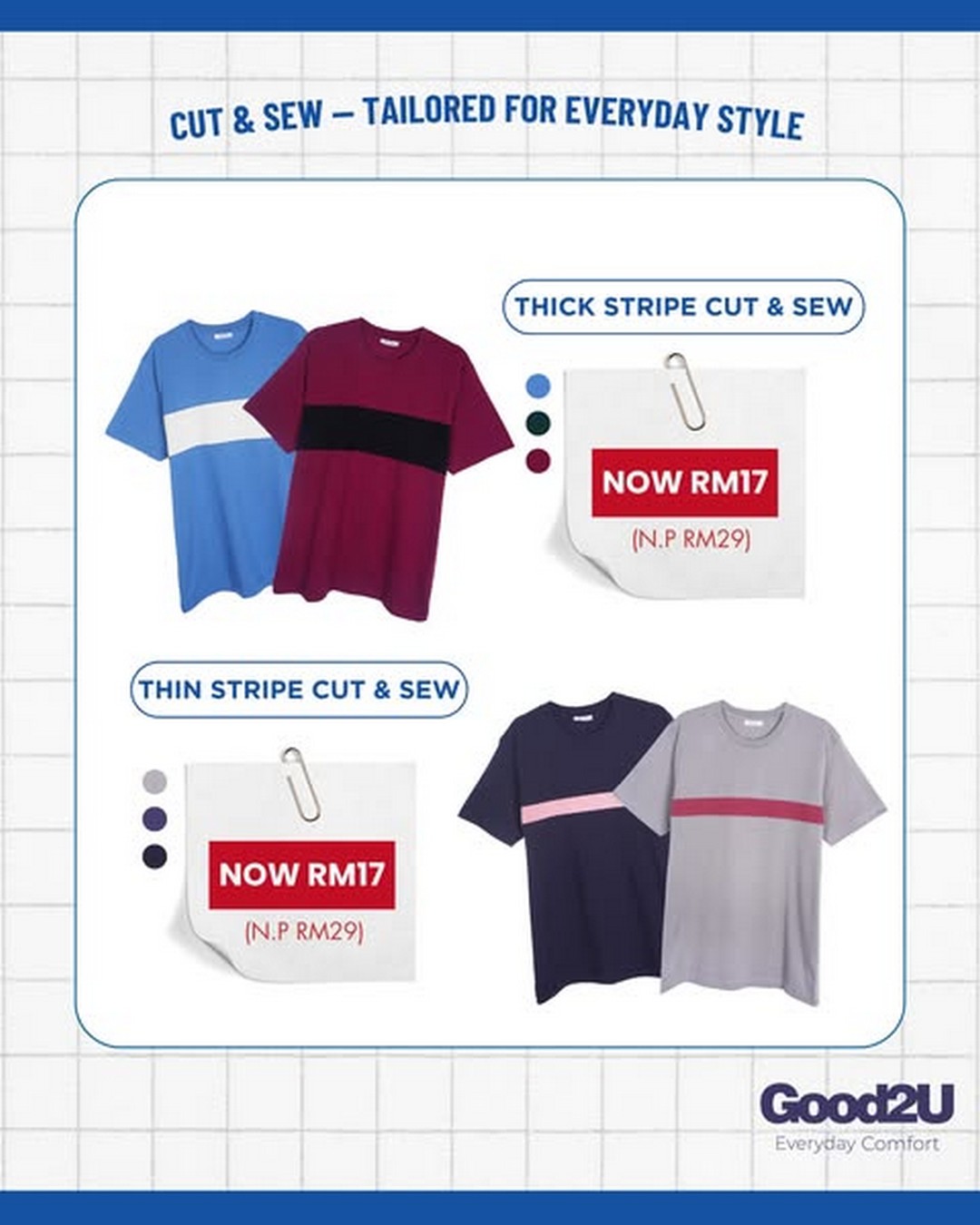16 May 2025 onwards: Good2U Malaysia – Men’s Tees at Just $5.00 ...