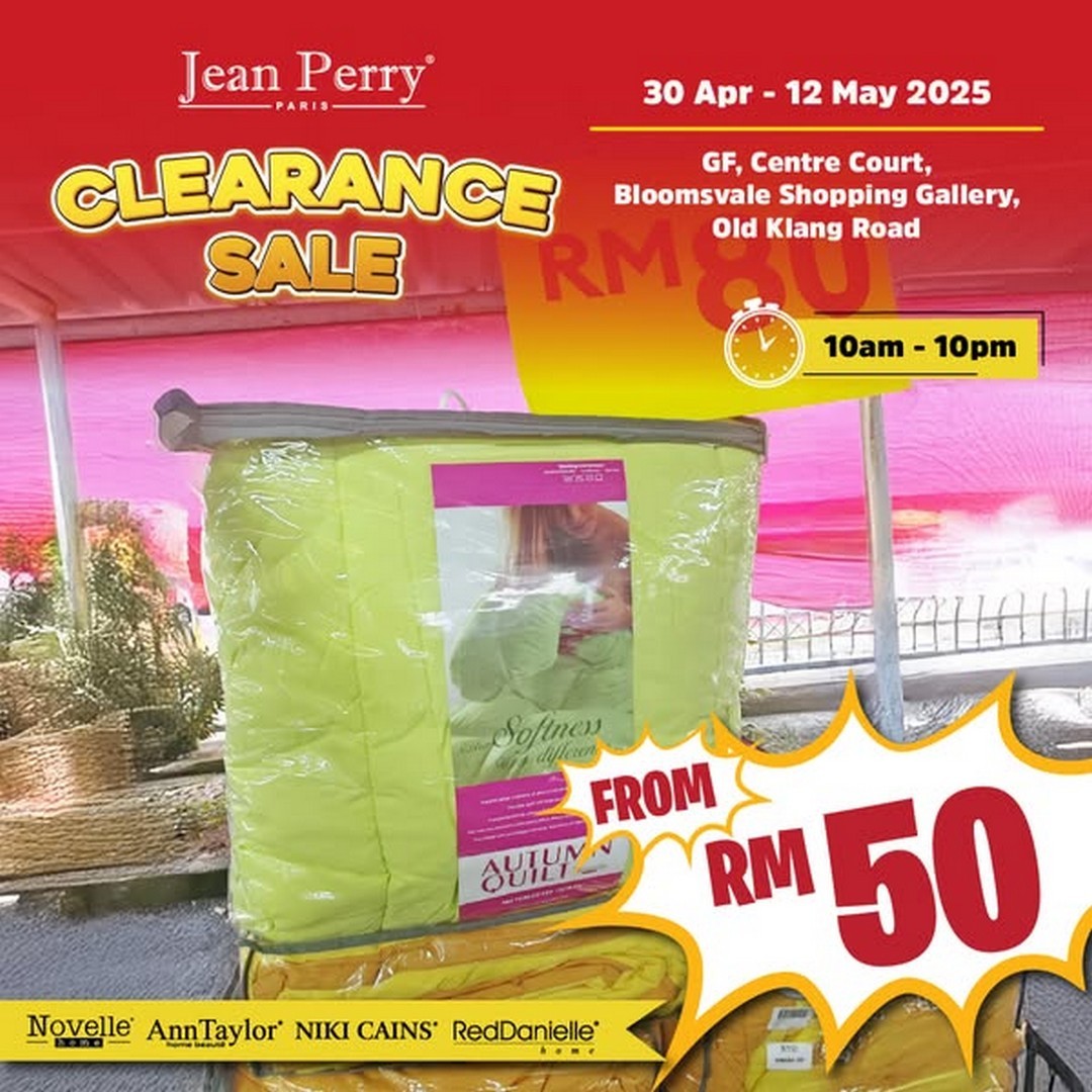 30 April–12 May 2025: Jean Perry Malaysia – Clearance Sale on Premium ...