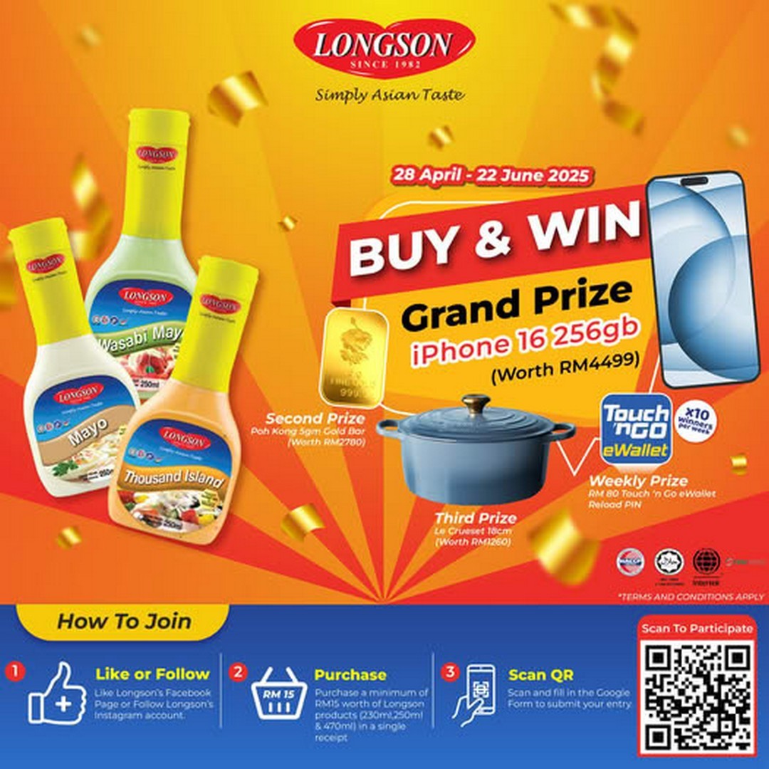 28 April – 22 June 2025: Longson Buy & Win Promotion – Exciting Prizes ...