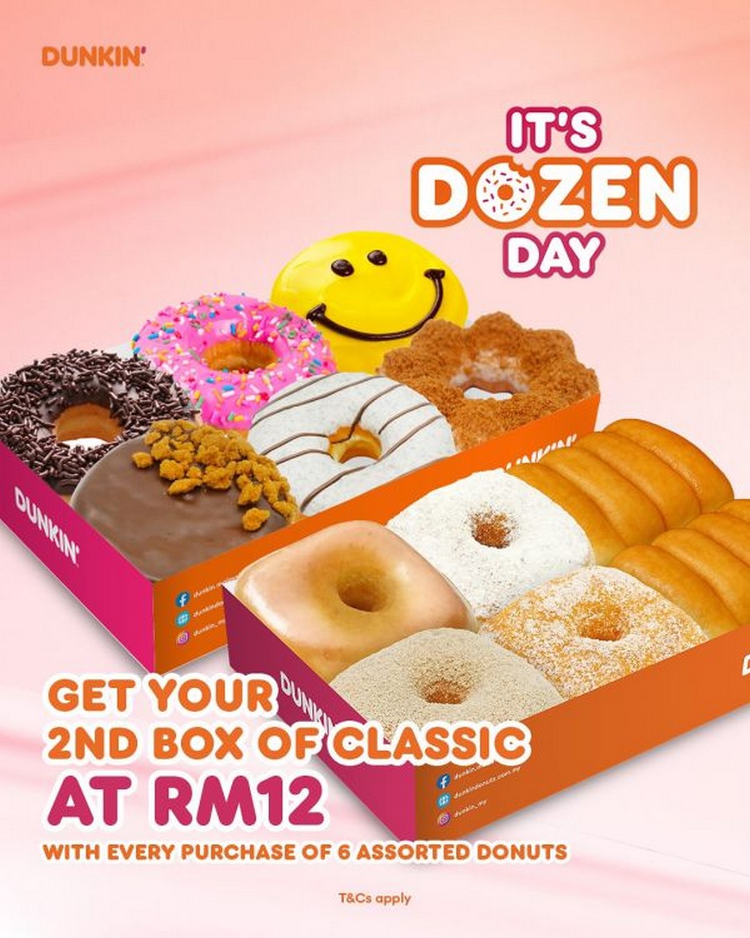 12–14 June 2025: Dunkin’ Malaysia – Buy 6 Donuts & Get 2nd Box at RM12 ...