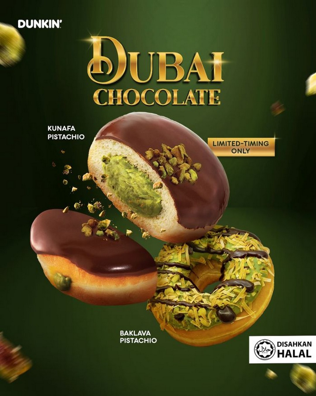 26 June 2025 onwards: Dunkin’ Malaysia – Dubai Chocolate Donut Series ...