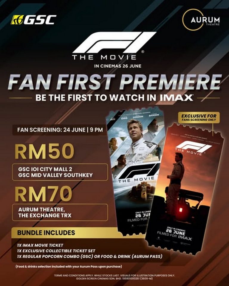 24 June 2025: GSC Malaysia: Exclusive F1: The Movie IMAX Fan Screening ...