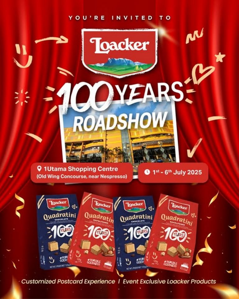 1-6 July 2025: Loacker Malaysia 100 Years Celebration Roadshow: Fun ...