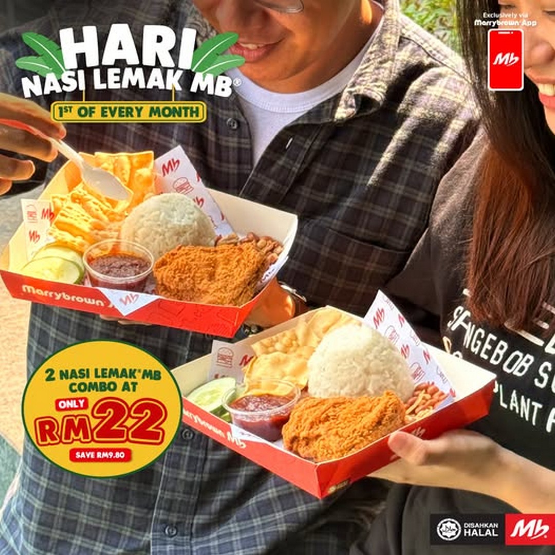1 July 2025: Marrybrown Malaysia – 2 Nasi Lemak MB Combo for RM22 One ...