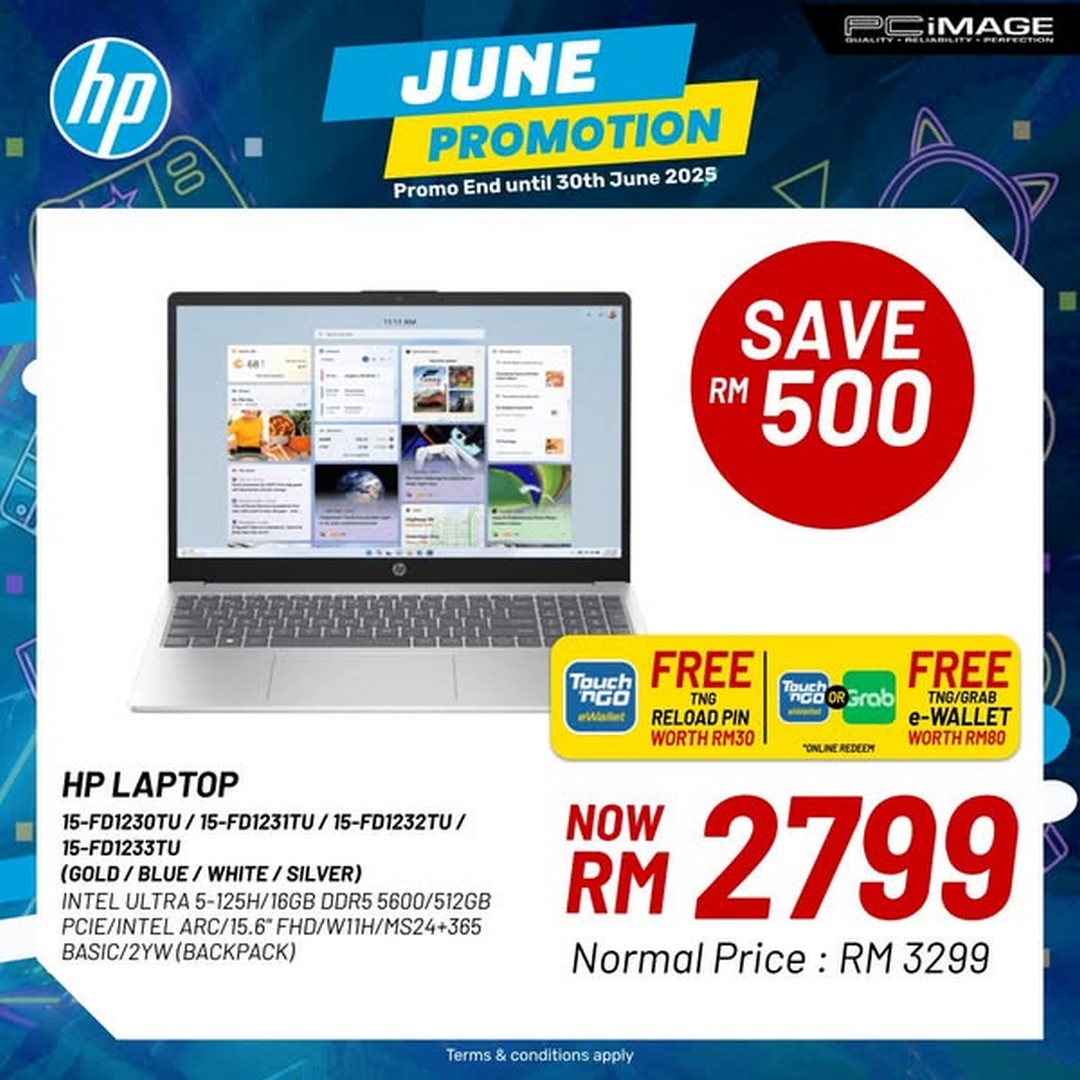 Now till 30 June 2025: PC Image – Save up to RM700 on HP Laptops and EN ...