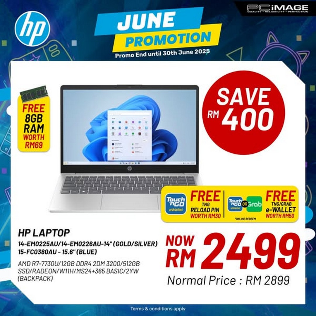 Now till 30 June 2025: PC Image – Save up to RM700 on HP Laptops and EN ...
